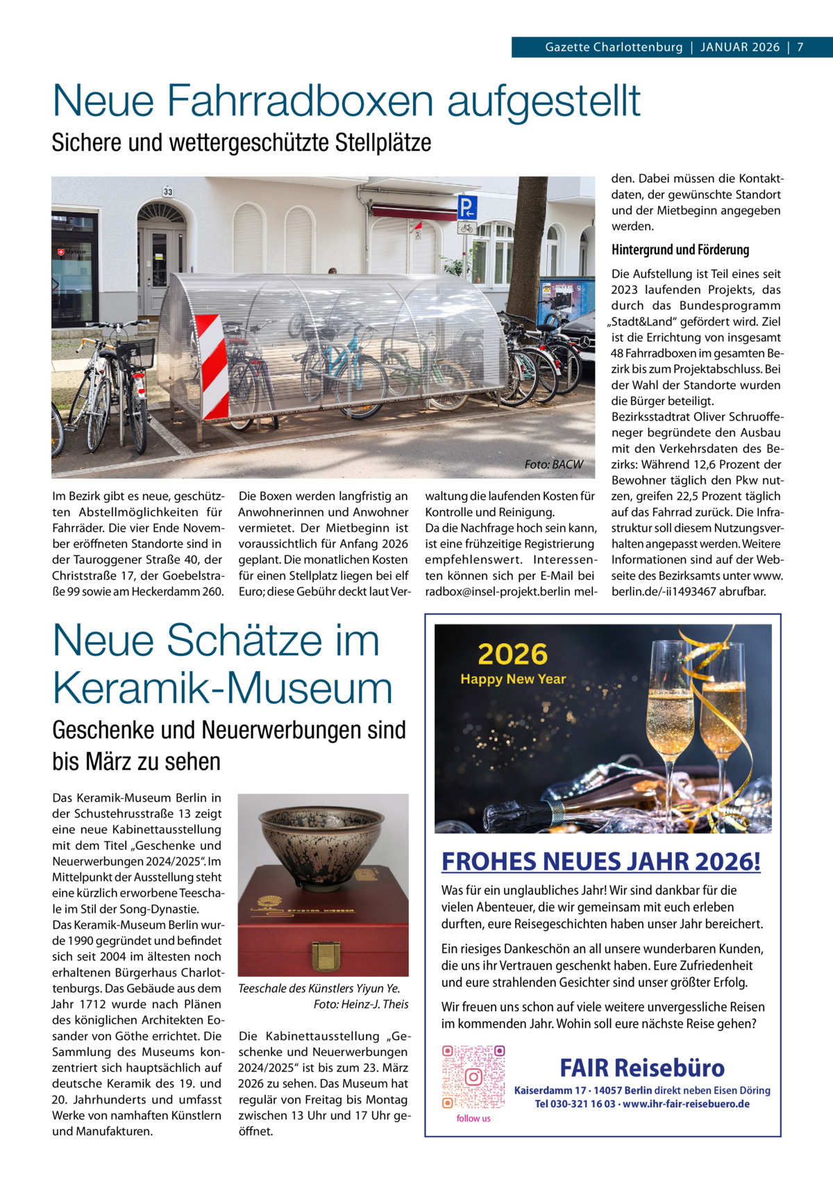 Gazette Charlottenburg - Januar 2026