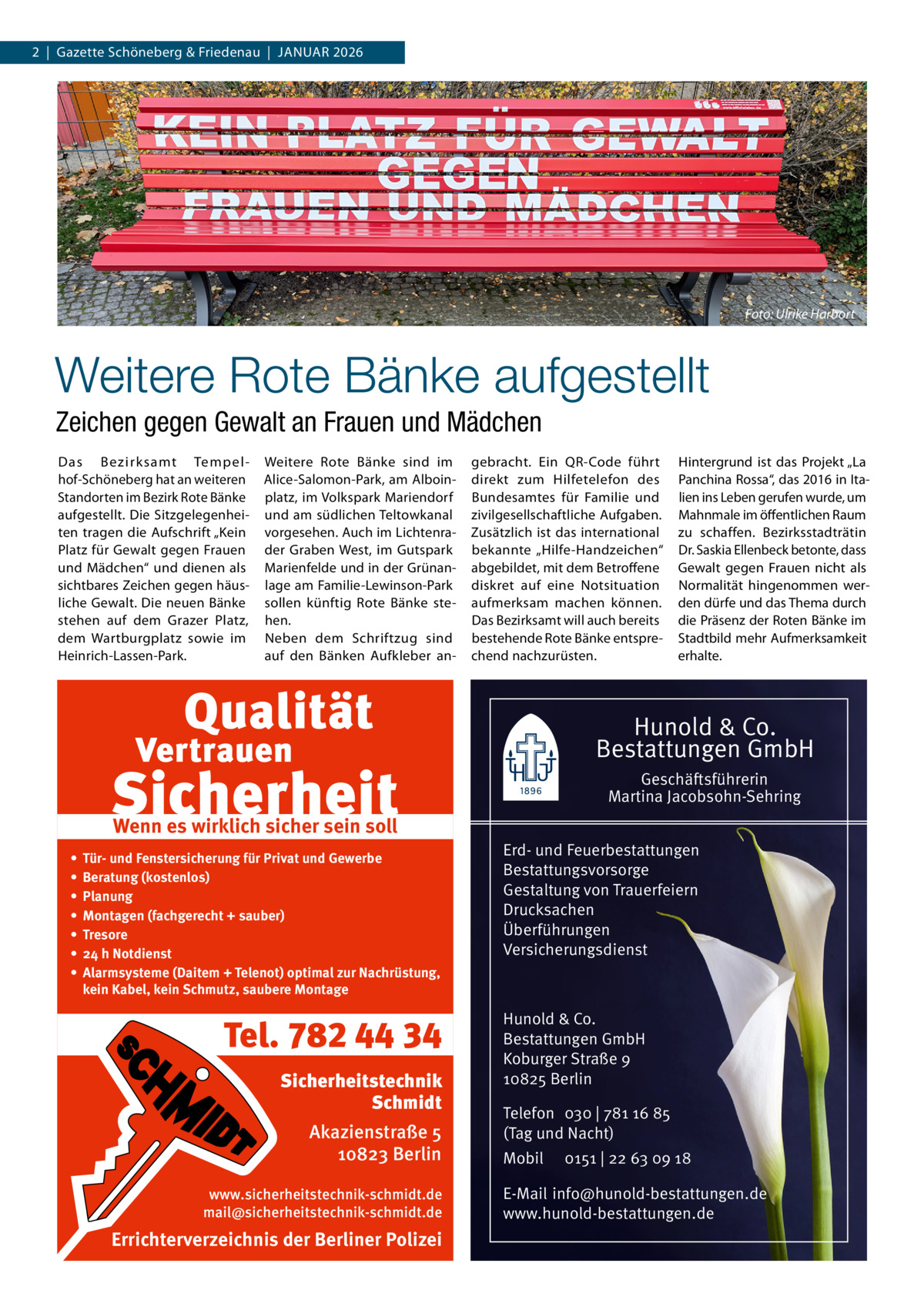 Gazette Schöneberg & Friedenau - Januar 2026